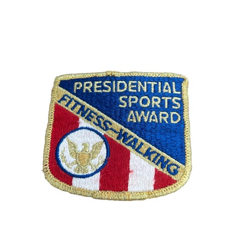 Presidential Sports Award FITNESS WALKING Patch New Old Stock Vintage ...