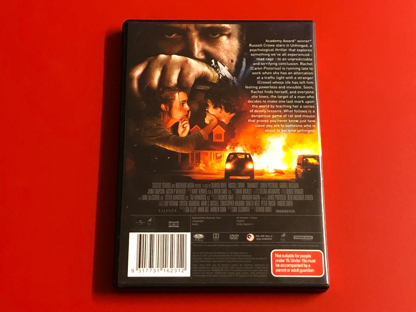 Unhinged - ( DVD, 2020) Russell Crowe | Psychological Thriller | eBay ...