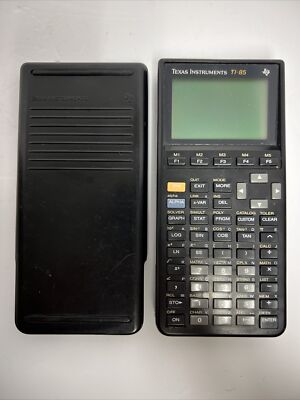 Texas Instruments TI-85 Graphing Calculator With Cover (Tested Working ...