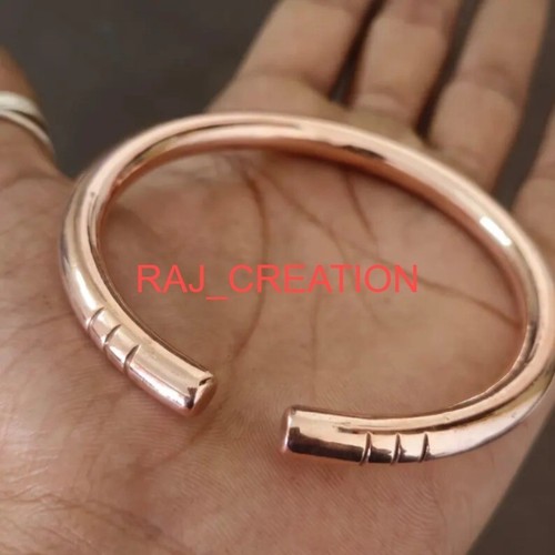 100% Heavy Copper Round Bangle Bracelet Pure Copper Bracelet Thick Copper 7mm | eBay