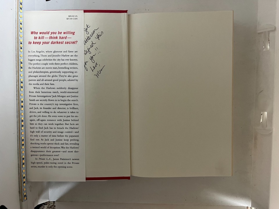James Patterson Signed Book—Private LA (New 1st Ed.) 9780316211123| eBay
