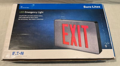 NEW EATON Sure-Lites CX71WH LED White DIE CAST Exit Sign | eBay