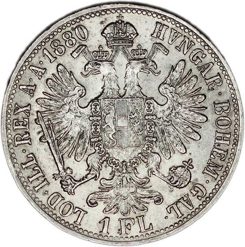 AUSTRIA coin 1 Florin 1880 UNC | eBay