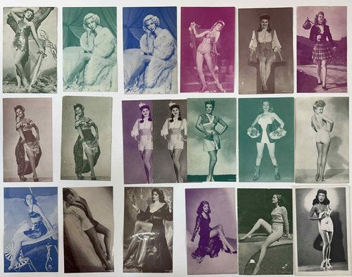 Lot of 19 Vintage 1940s/50s Risque Pin-Up Girl Prints Salesman Sample Mutoscope | eBay