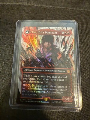 CLIVE, IFRIT'S DOMINANT (BORDERLESS) (318) Final Fantasy FIN Magic MTG ...