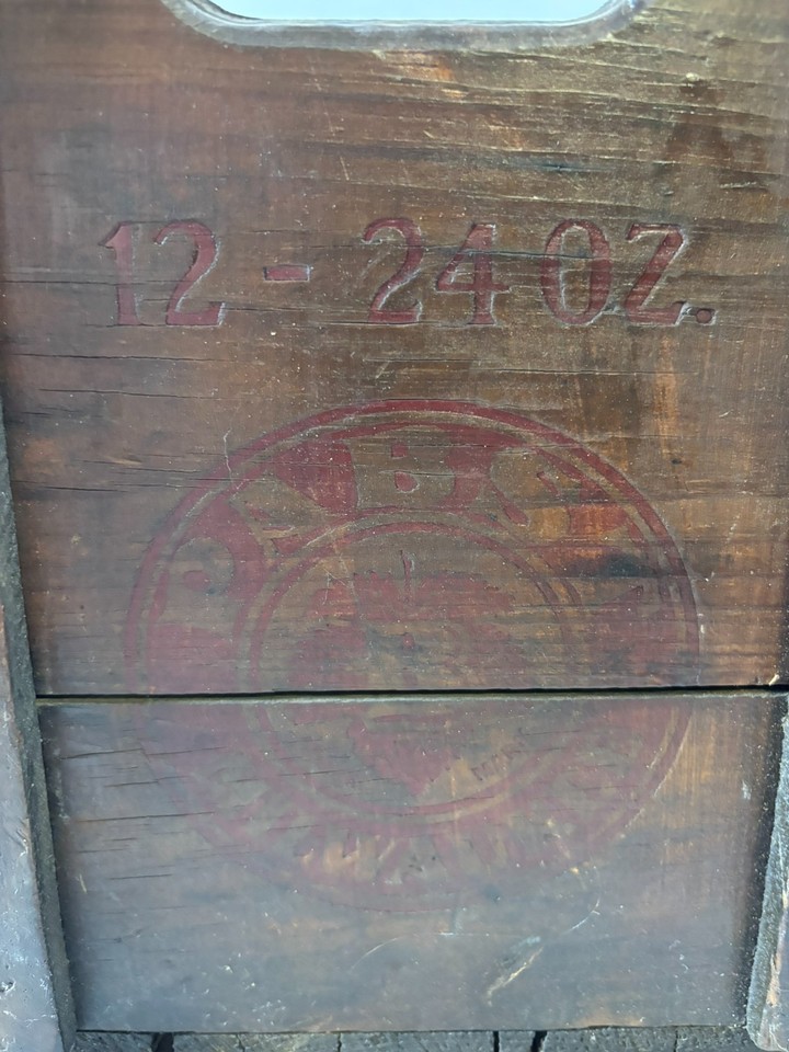 Rare Vtg Premier Pabst Corp PBR Wooden Beer Crate Case Milwaukee, WI 12 ...