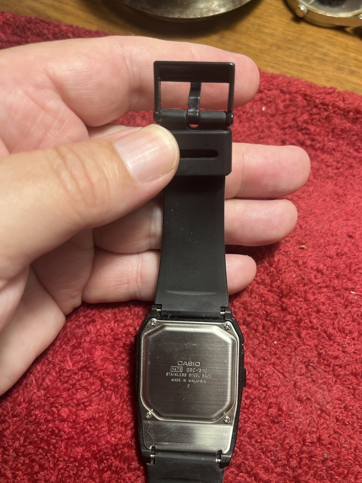 NOS VINTAGE CASIO DBC-310 DATA BANK 300 CALCULATOR DIGITAL WATCH module ...