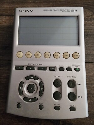 Sony RM-AV3000 Remote Control, Touch Screen Universal Programmable ...
