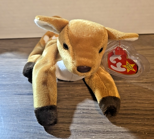 Ty Beanie Babies “Whisper” the Fawn Baby Deer Plush 1997 MWMT Canadian ...