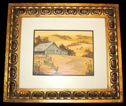 California Plein Air Oil on Canvas Impressionist Mid-Century Painting L ...