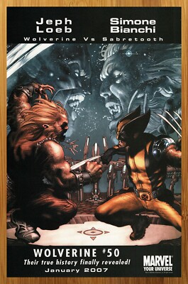 2007 Marvel Comics Wolverine Print Ad/Poster Sabretooth Simone Bianchi ...