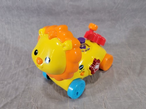 VTECH Lion Car Baby Toy Lights and Sounds Fresh Batteries TESTED See ...