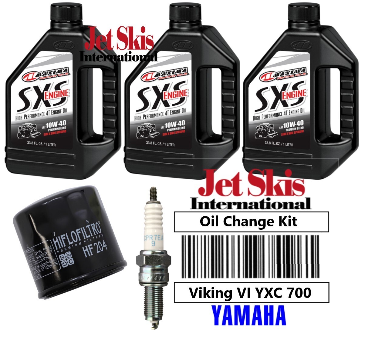 For Yamaha Viking VI YXC 700 Oil Change Kit NGK Spark Plug CPR7EA-9 ...