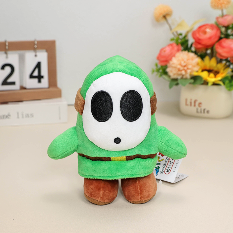 Green Shy Guy Super Mario Bros Plush Toy In Paper Mario Color Splash ...