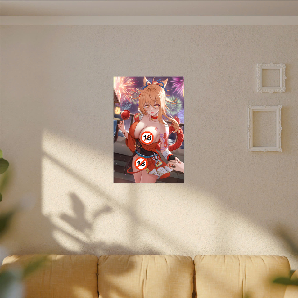 Yoimiya Genshin Impact Waifu Poster Paper, High-Quality Wall Decor V34 ...