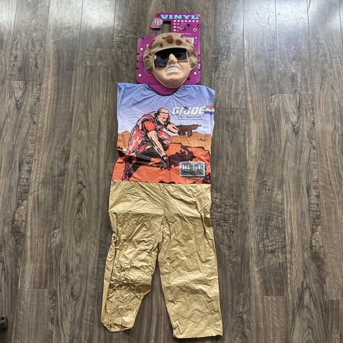 Vintage 1992 Hasbro GI Joe Halloween Costume & Mask Vinyl Collegeville ...