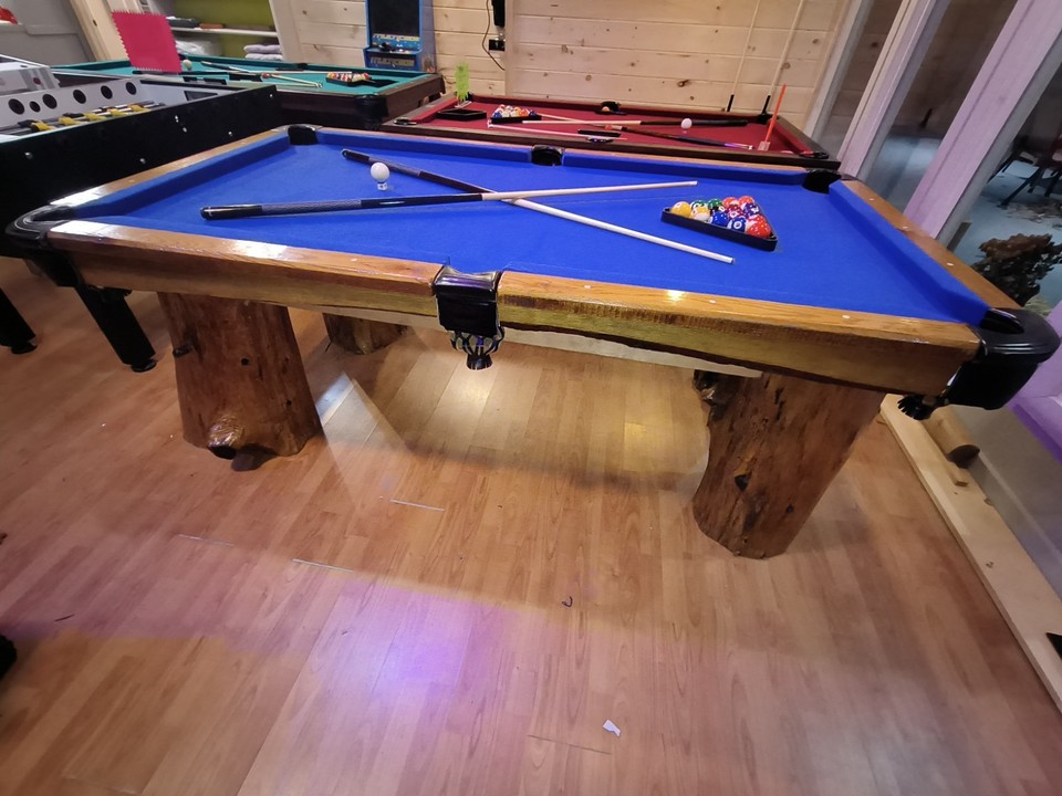 7ft x 3.5ft custom, hand made, pool table. Artist unknown. | eBay