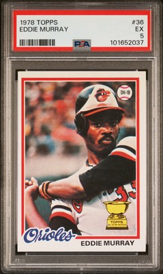 1978 TOPPS #36 EDDIE MURRAY ROOKIE RC PSA 5 | eBay
