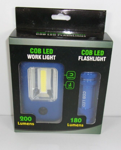 Master Lite COB LED Work Light and LED Flashlight kit new | eBay