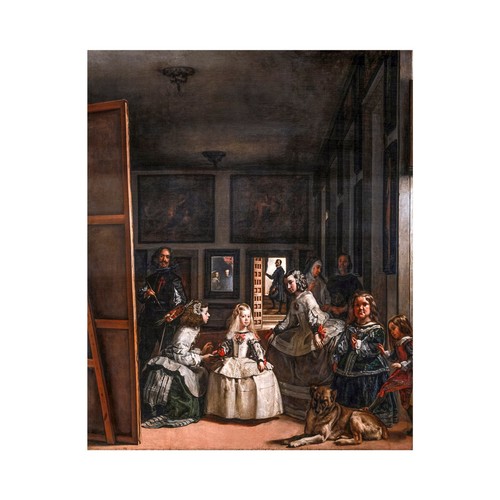 Diego Velazquez, Ladies in Waiting Las Meninas, 100% Cotton Art Paper ...