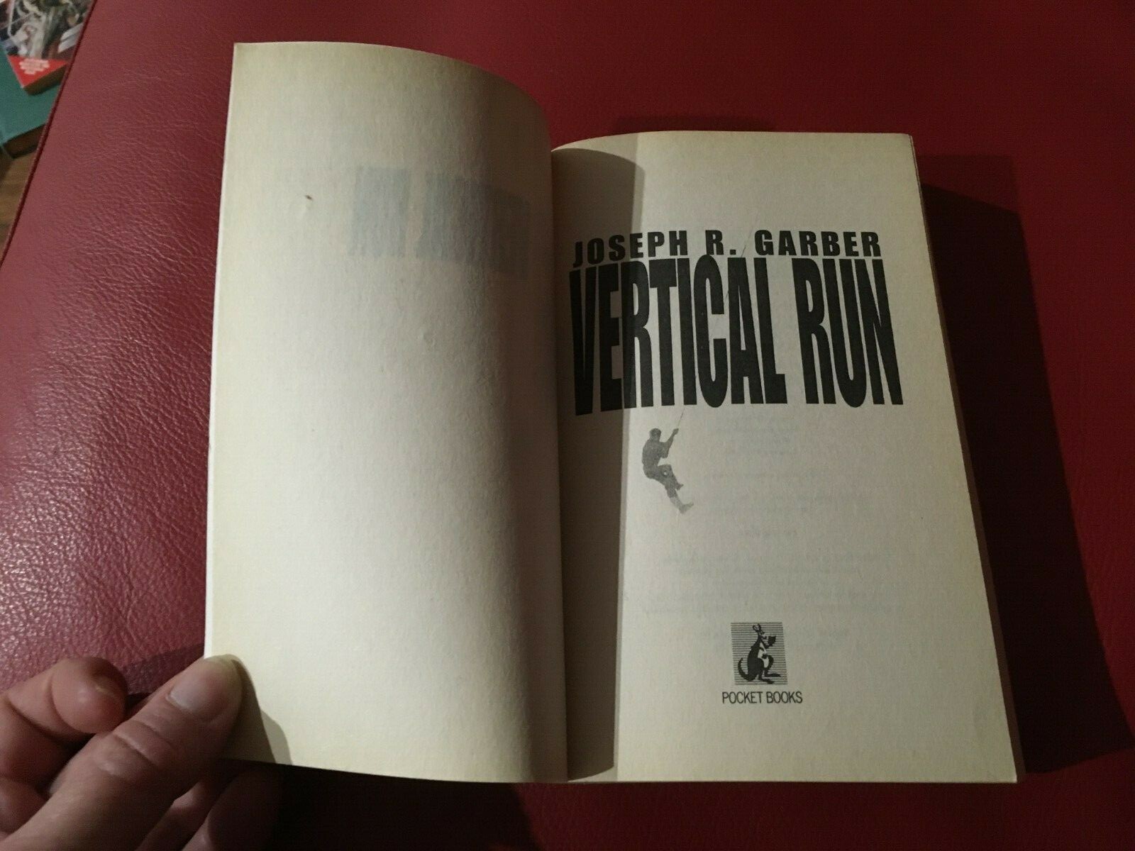 VERTICAL RUN JOSEPH R GARBER CORPORATE THRILLER P/B 1997 POCKET BOOKS ...