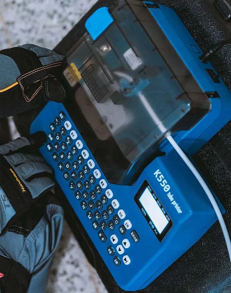 K550 Wire Label Number Tube Printer Heat Shrink Tube Label Marking ...