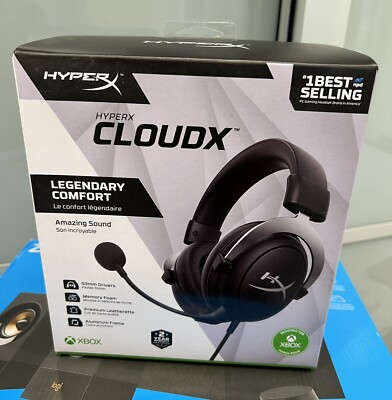 HyperX HHSC2-CG-SL/G CloudX Gaming Headset (Black-Silver) - Xbox 196188047361| eBay