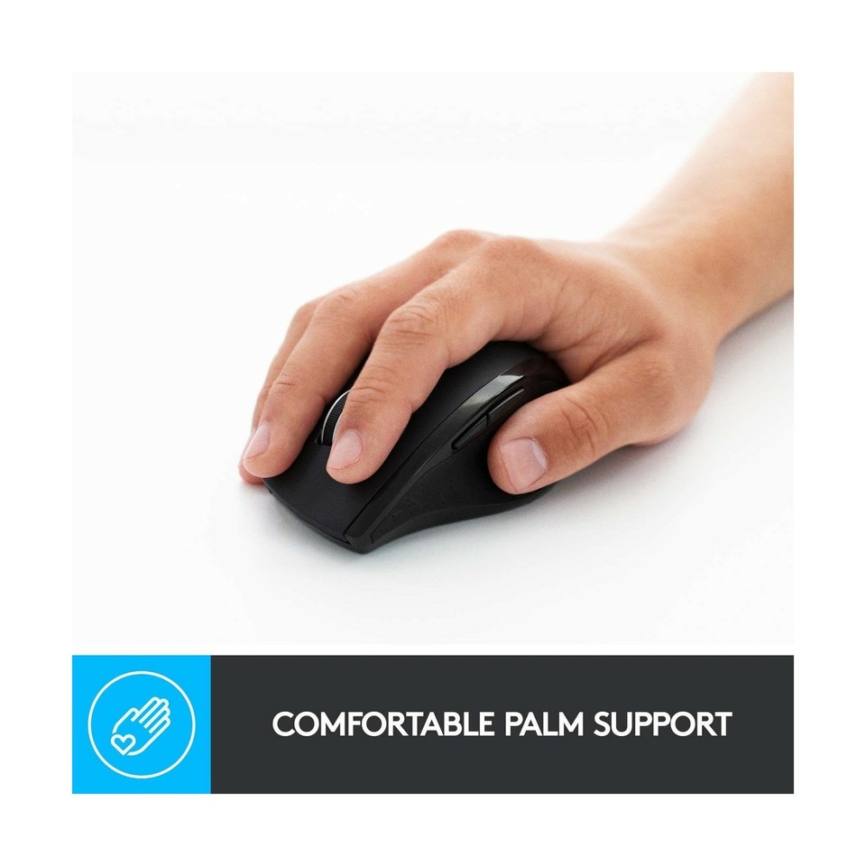 Logitech M705 Marathon Wireless Mouse, 2.4 GHz USB Unifying Receiver ...