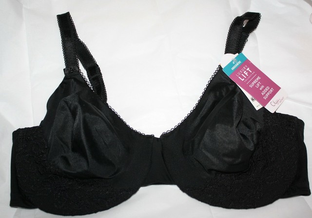 Olga Women's Plus Size Luxury Lift Underwire Bra Black Size 40C gQZd ...
