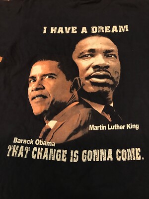 Y2K Rap Tee Political Martin Luther King Jr. Barack Obama medium | eBay