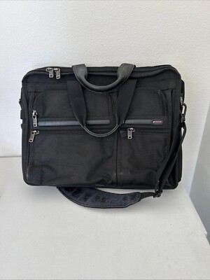 TUMI Alpha Expandable Ballistic Nylon Briefcase Messenger Laptop Bag | eBay