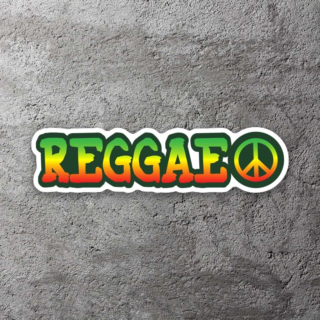 Reggae Peace Sign Vinyl Sticker 5" Wide - Includes Two Stickers | eBay