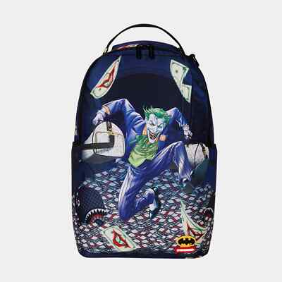 Sprayground The Joker Money Bags Backpack🔥New Black Bookbag Large ...