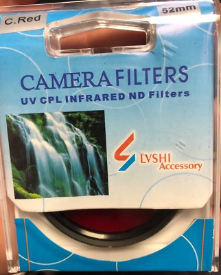 52mm LVSHI C.Red B&W BLACK+WHITE BW CORRECTION PHOTO PHOTOGRAPHY Filter ...