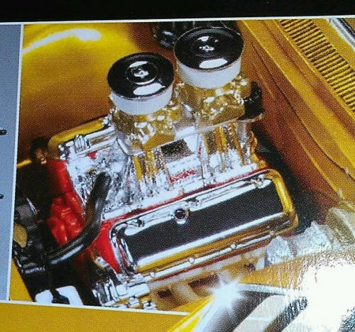 396 427 454 Gasser Drag Car Engine 1/25 AMT Tunnel Ram Dual Carbs No ...