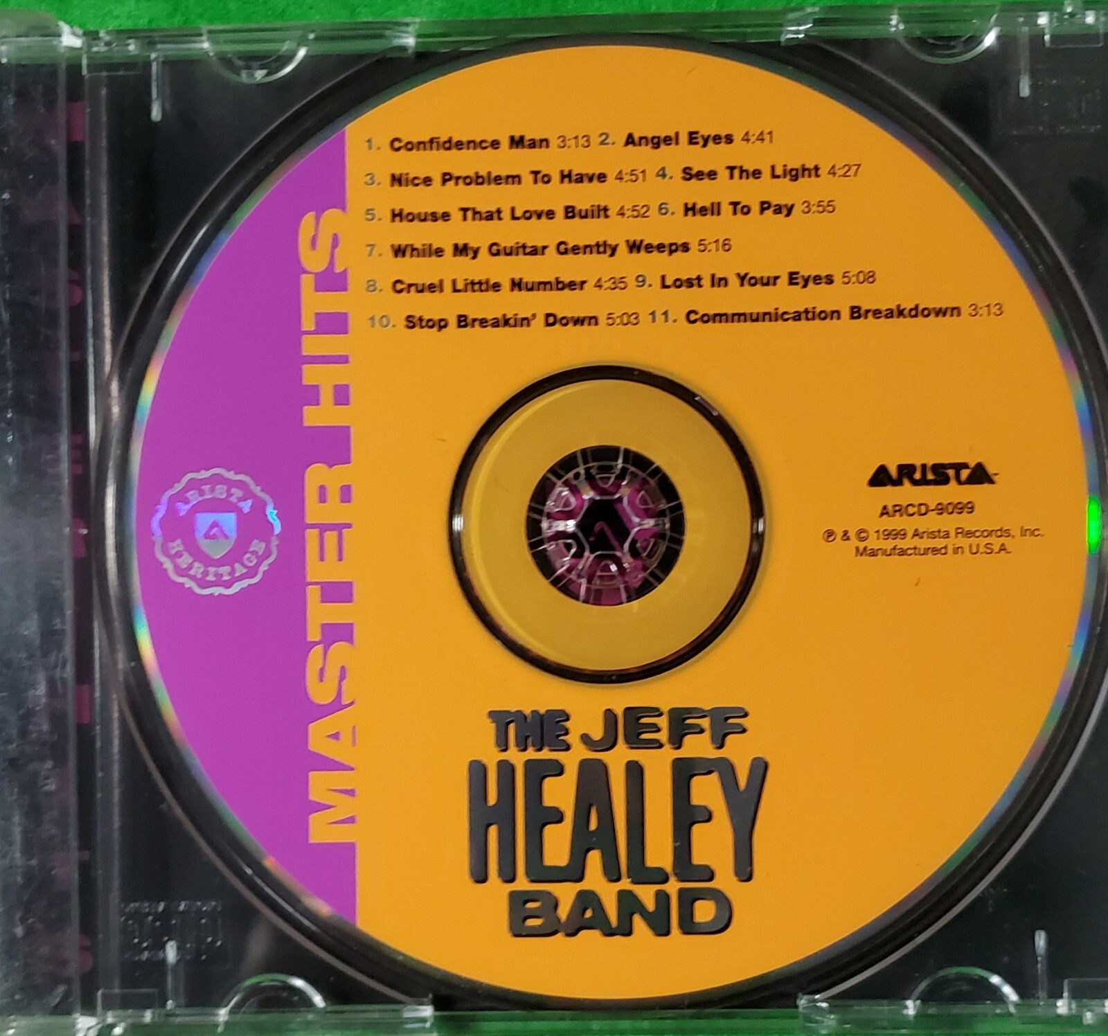 Jeff Healey Band : Master Hits Rock 1 Disc CD TESTED 78221909921| eBay