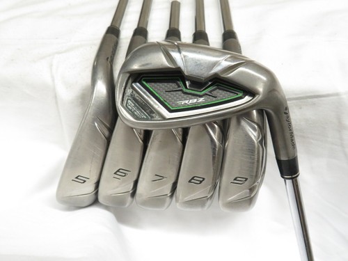 Used TaylorMade Rocketballz RBZ Iron Set 5-PW RBZ Stiff Flex Steel ...