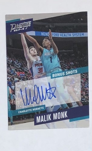 2017-18 Panini Prestige Bonus Shots Short Print Malik Monk Autograph ...
