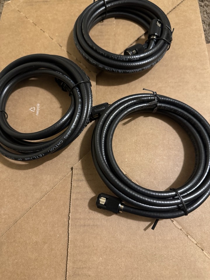 Three PPC Perfect Flex Coax. Cables 6’ | eBay