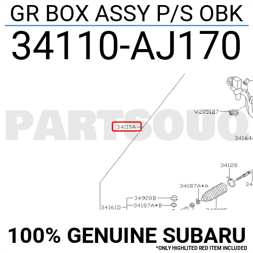 34110AJ170 Genuine Subaru GR BOX ASSY P/S OBK 34110-AJ170 | eBay