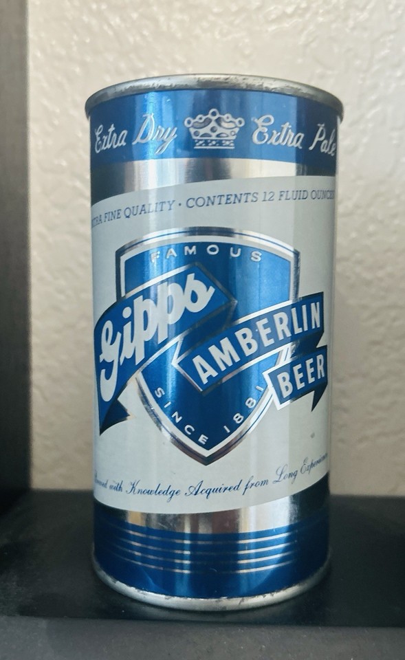 GIPPS AMBERLIN BEER 12oz flat top beer can | eBay