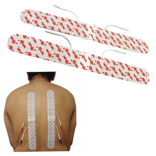 Extra Long TENS Electrode Pads for back Pain Relief 4 x 33cm 1 Pair ...