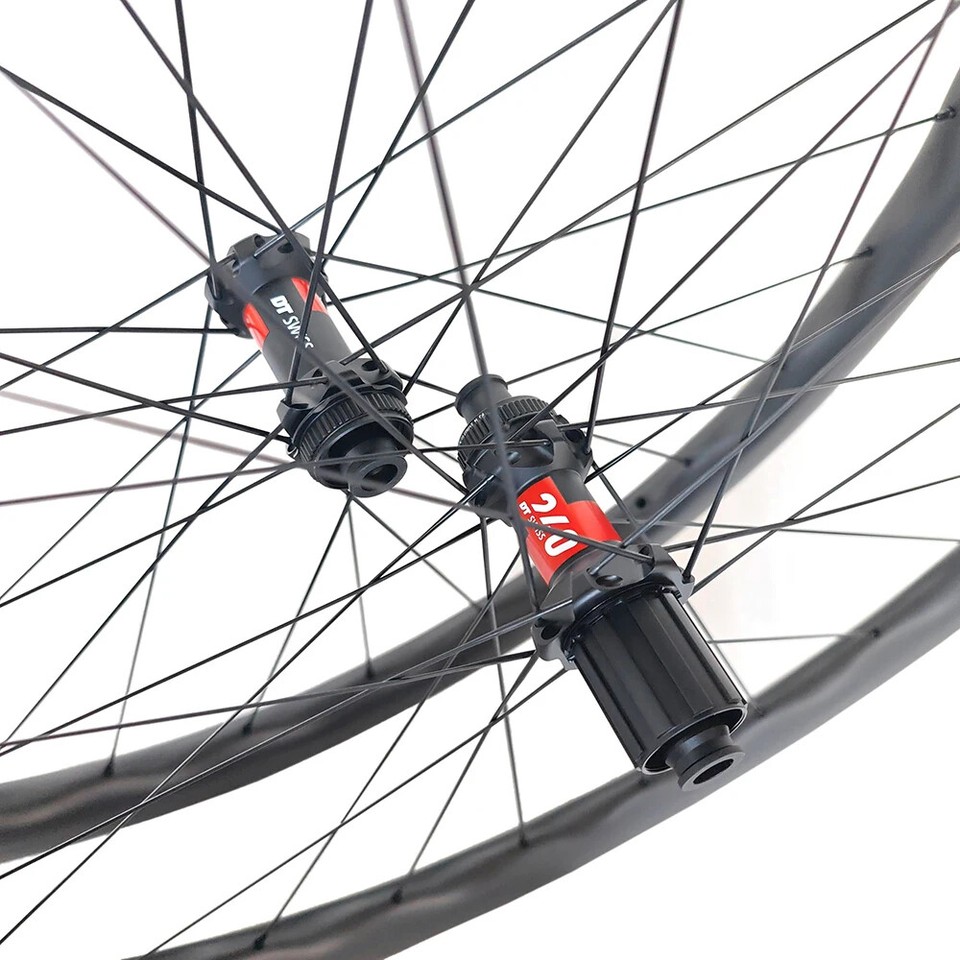 700c Carbon Fiber Gravel Road Bike Wave Wheelset Tubeless Clincher ...