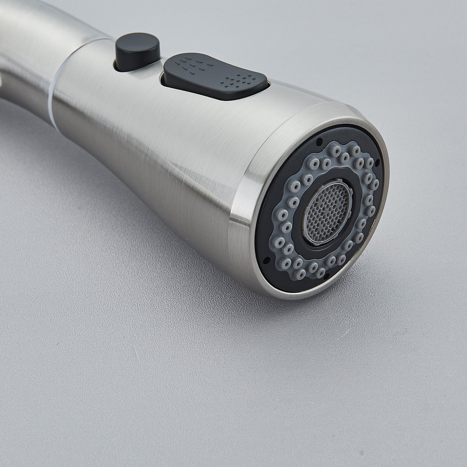 Kitchen Sink Faucet Pull Down Single Handle Swivel Sprayer Mixer Tap ...