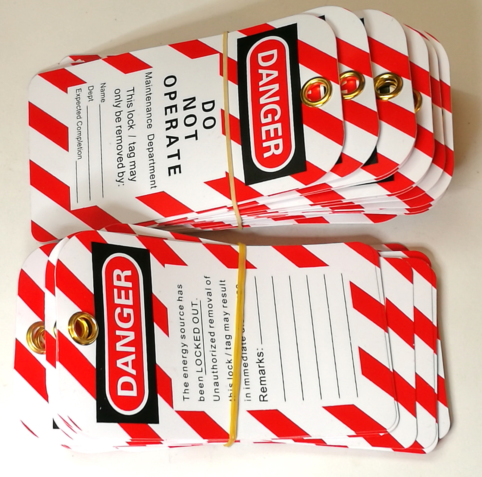 Danger- Do Not Operate Safety Card Sign Lock Out Tags Pkt 25 Lockout ...