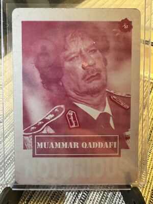 2020 Historic Autograph Chaos Gaddafi 1/1 Printing Plates Magenta And ...
