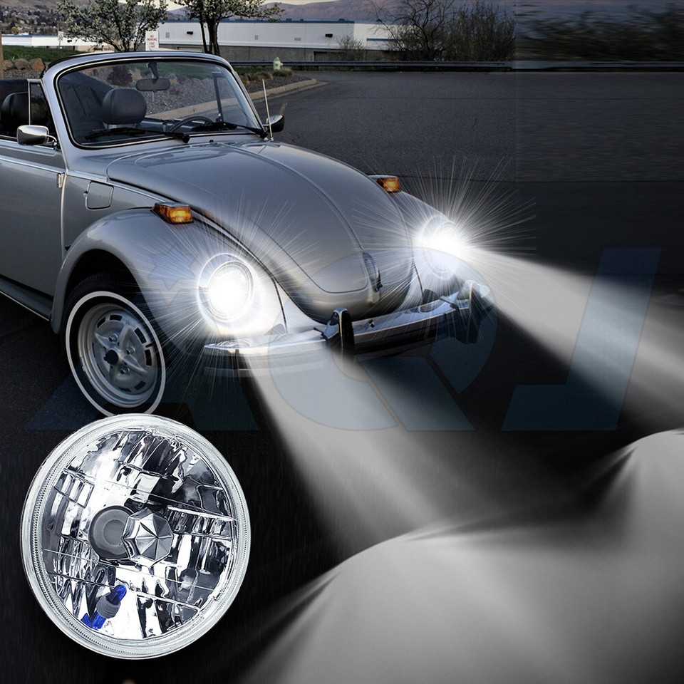 Pair 7 inch Round Led Headlights Lamp Housing for Chevy Bel Air 1955 ...