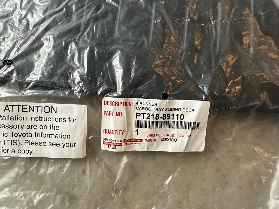 Brand New OEM Toyota Cargo Tray w/ Sliding Tray Fits '10-24 4Runner ...