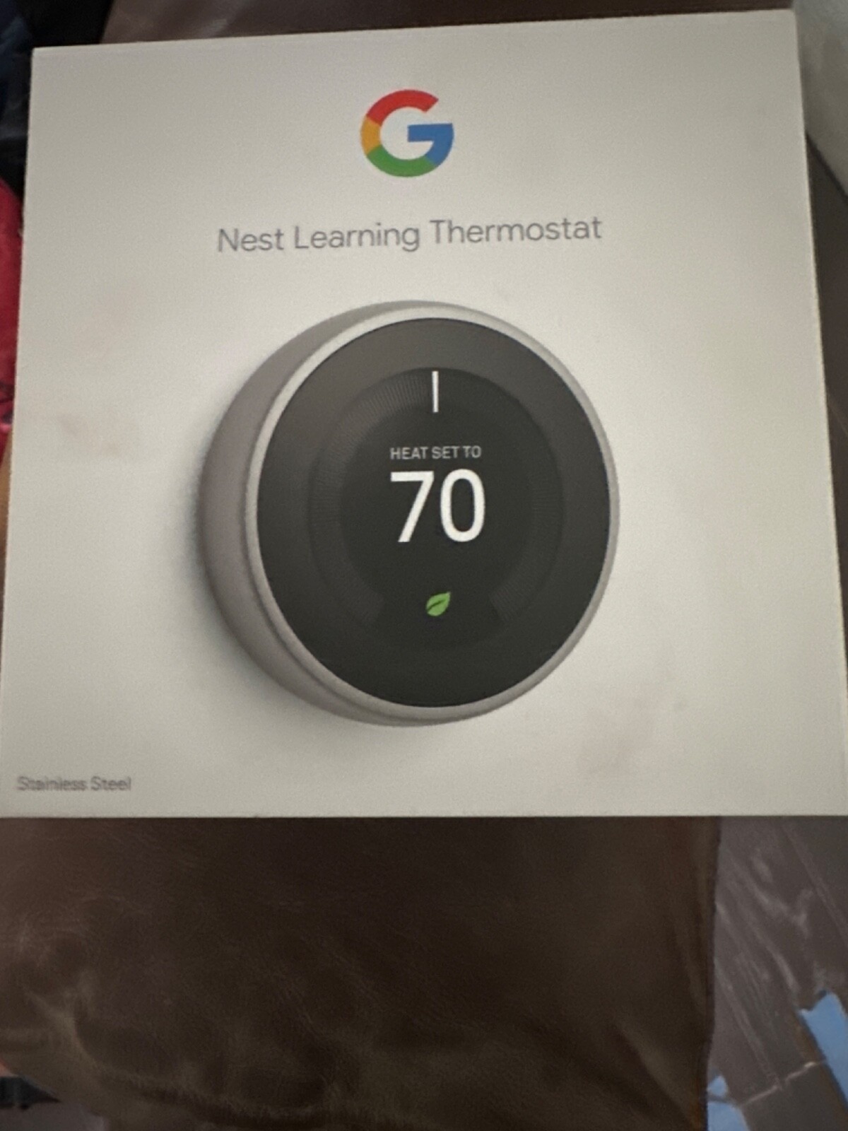 Google Nest 3rd Gen Learning Smart Wifi Thermostat -White 813917020203 ...