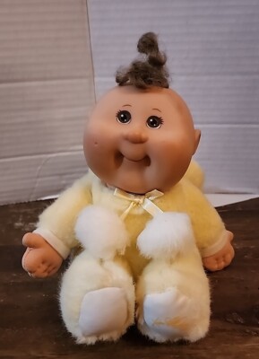 2008 CPK Cabbage Patch Kids 25th ANNIVERSARY SNUGGLIES Yellow Bear Baby ...